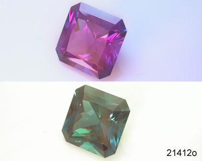 Alexandrite gemstones faceted from lab grown synthetic alexandrites for ...